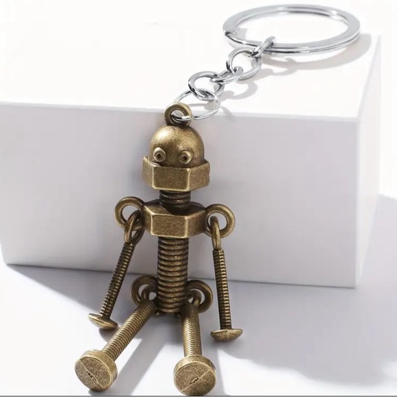 Handmade | Accessories | Nwt Steampunk Robot Keychain | Poshmark